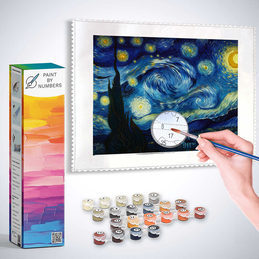 Vincent van Gogh's Starry Night - Classic – DIY Paint by Numbers