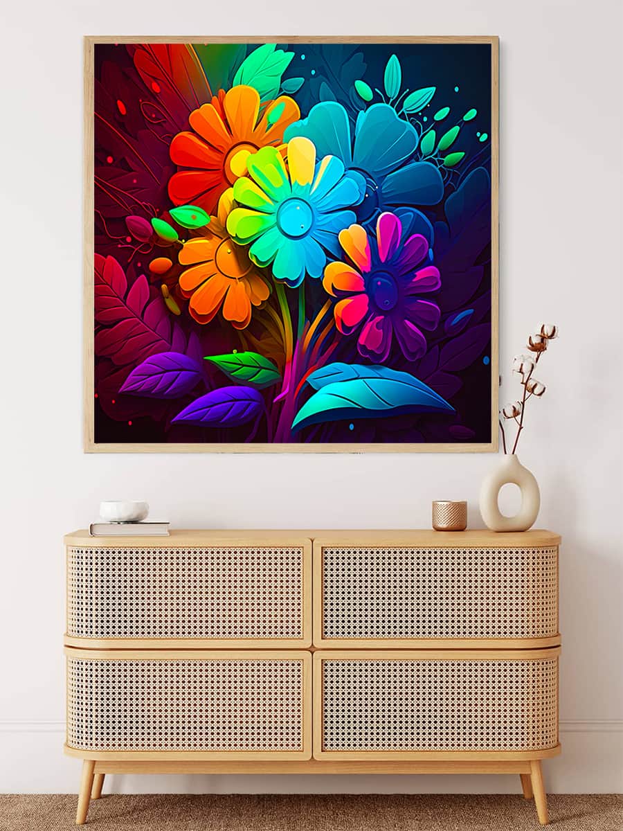 Paint by Numbers - Flowers, color explosion – DIY Paint by Numbers