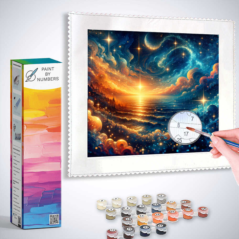 Paint by Numbers - sea of stars of dreams – DIY Paint by Numbers