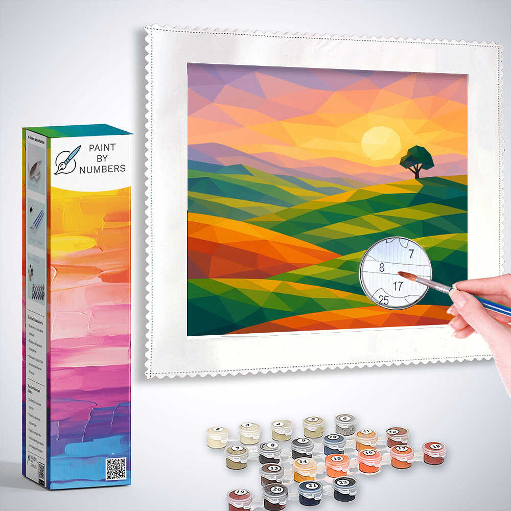 Paint by Numbers - Sun poetry – DIY Paint by Numbers