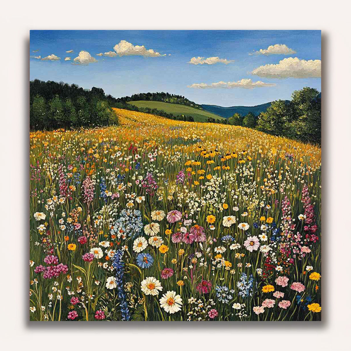 Paint by Numbers - Blossoming frenzy of freedom – DIY Paint by Numbers