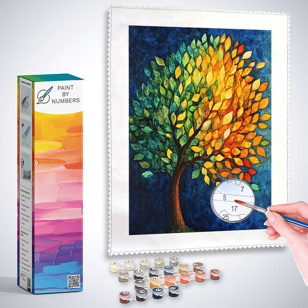 Paint by Numbers - play of colors of the seasons – DIY Paint by Numbers