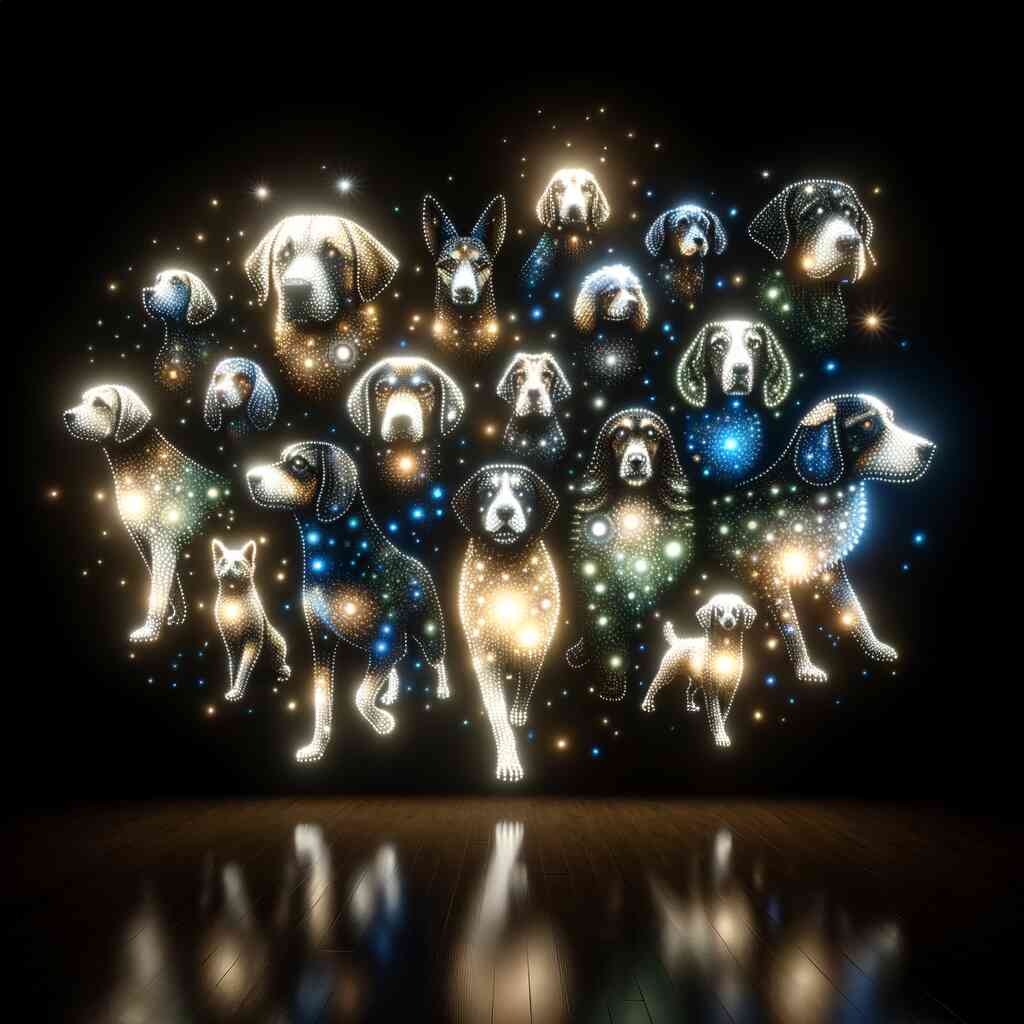 Paint by Numbers - Star Dogs: A Heavenly Symphony – DIY Paint by Numbers