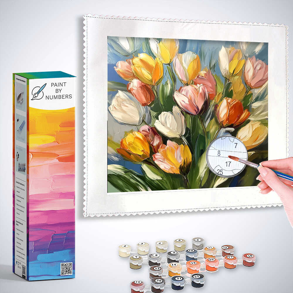 Paint by Numbers - Blooming Poetry – DIY Paint by Numbers