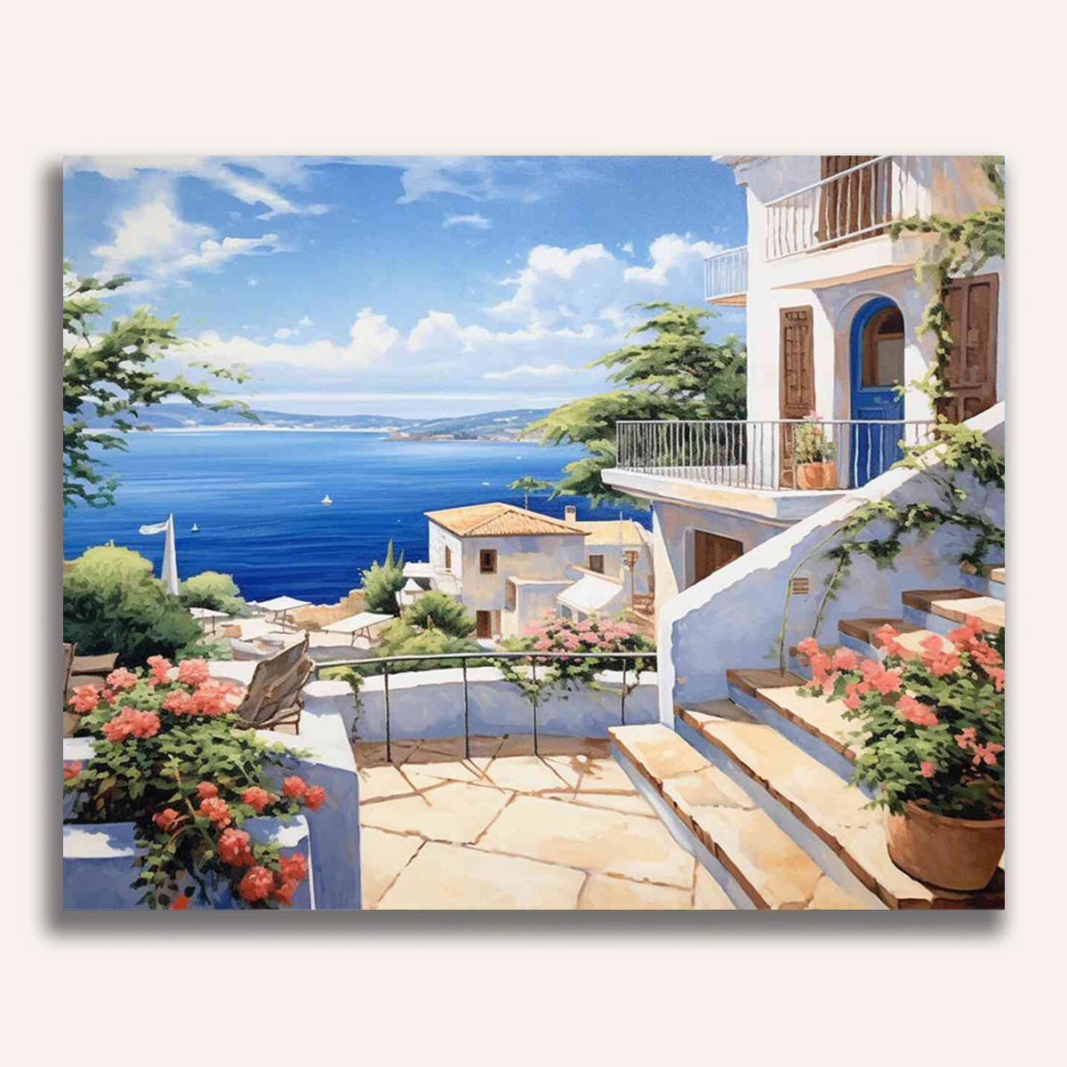 Paint by Numbers - Mediterranean Dream Kit – DIY Paint by Numbers