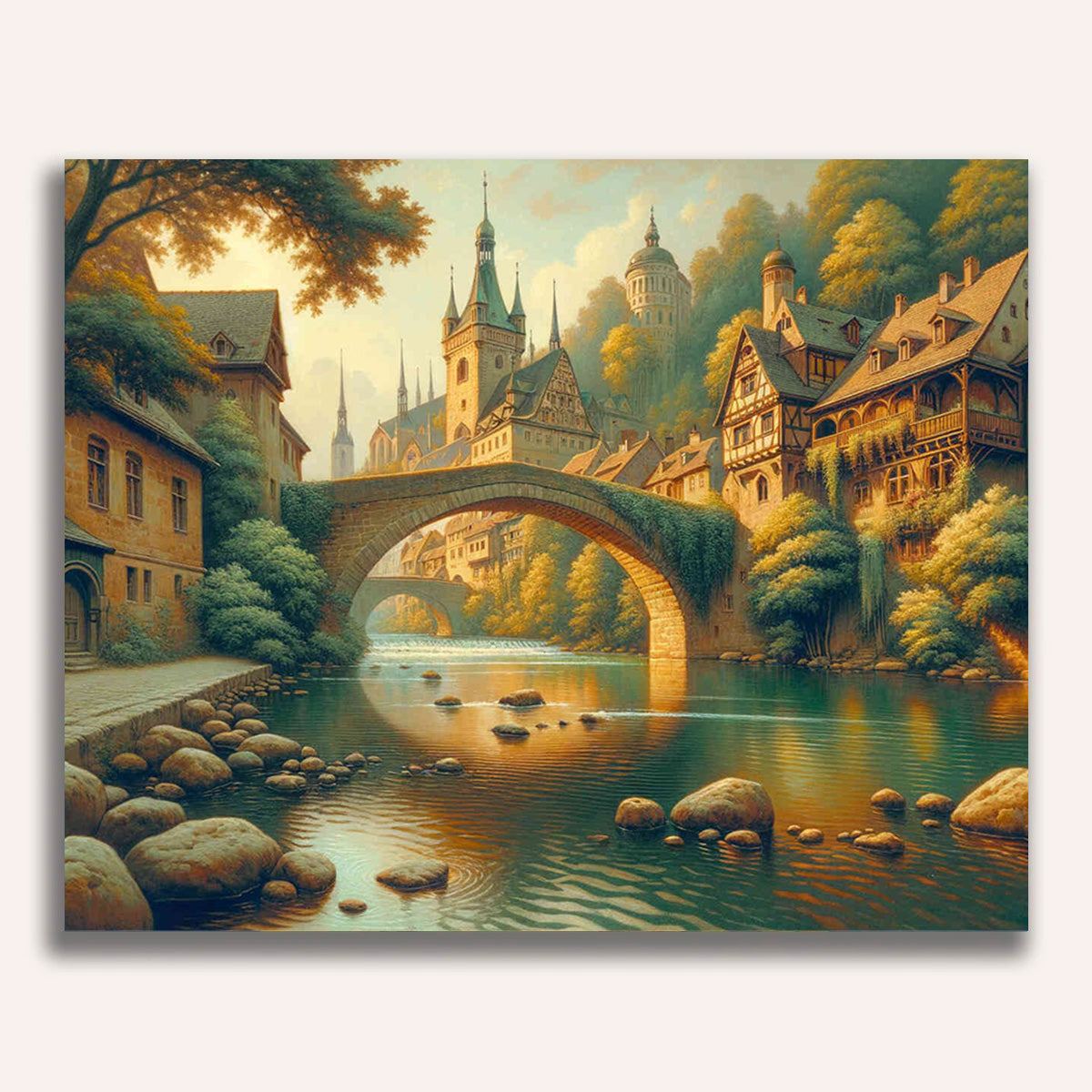 Paint by Numbers - Old Town Bridge – DIY Paint by Numbers