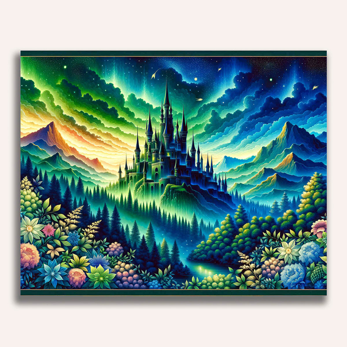 Paint by Numbers - Fantasy castle – DIY Paint by Numbers