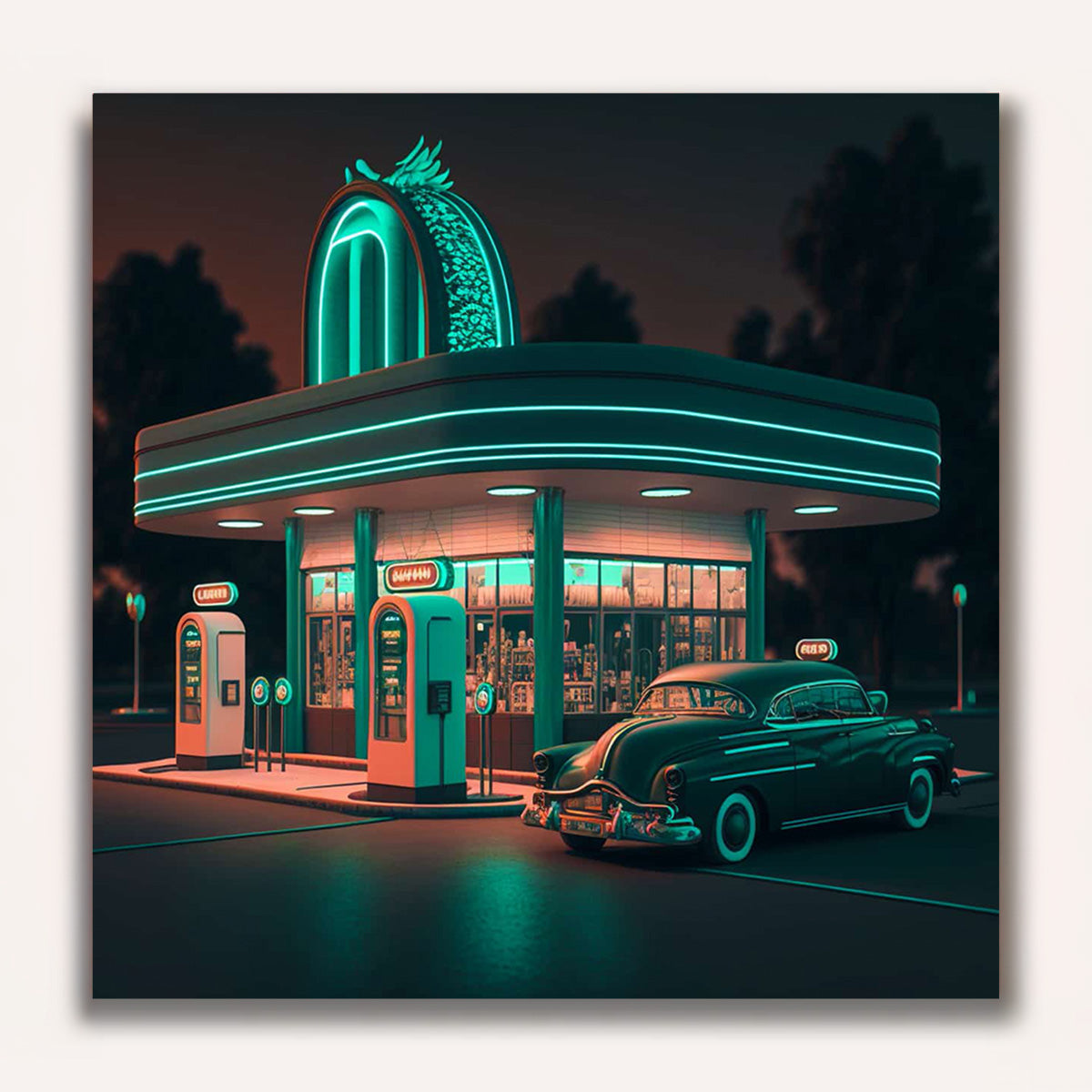 Paint by Numbers - Chrome shine of the 50s – DIY Paint by Numbers