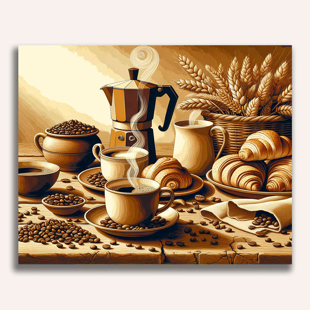 Paint by Numbers - Coffee for Rest – DIY Paint by Numbers