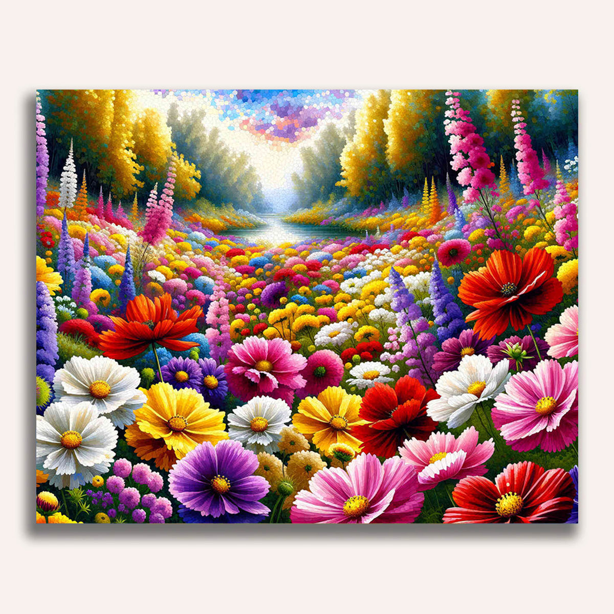 Paint by Numbers - Colorful flowers game – DIY Paint by Numbers