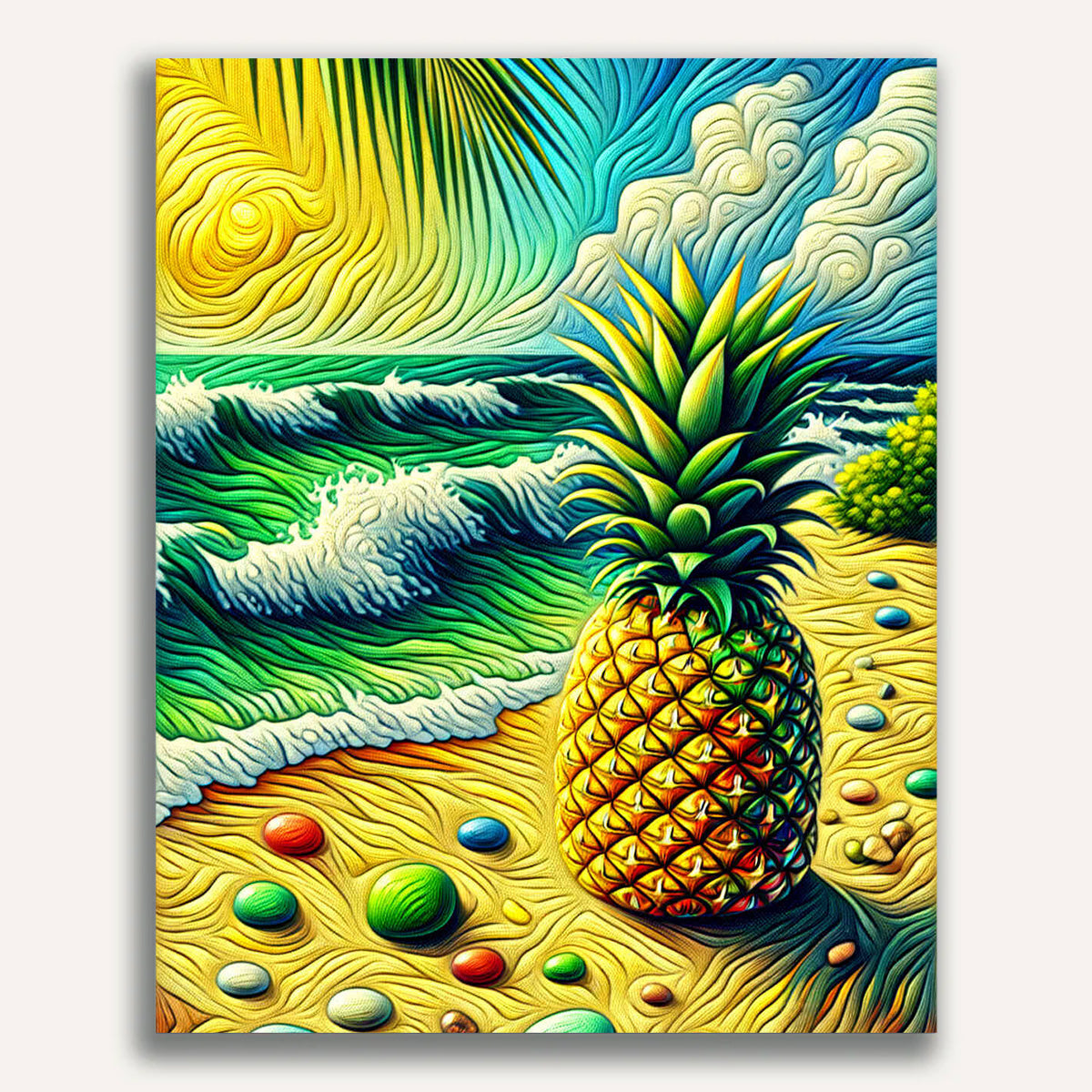 Paint by Numbers - Fruity pineapple – DIY Paint by Numbers
