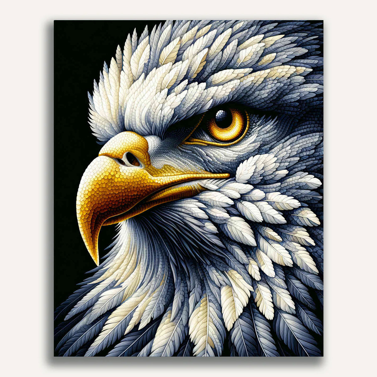 Paint by Numbers - Majestic Adler Portrait – DIY Paint by Numbers