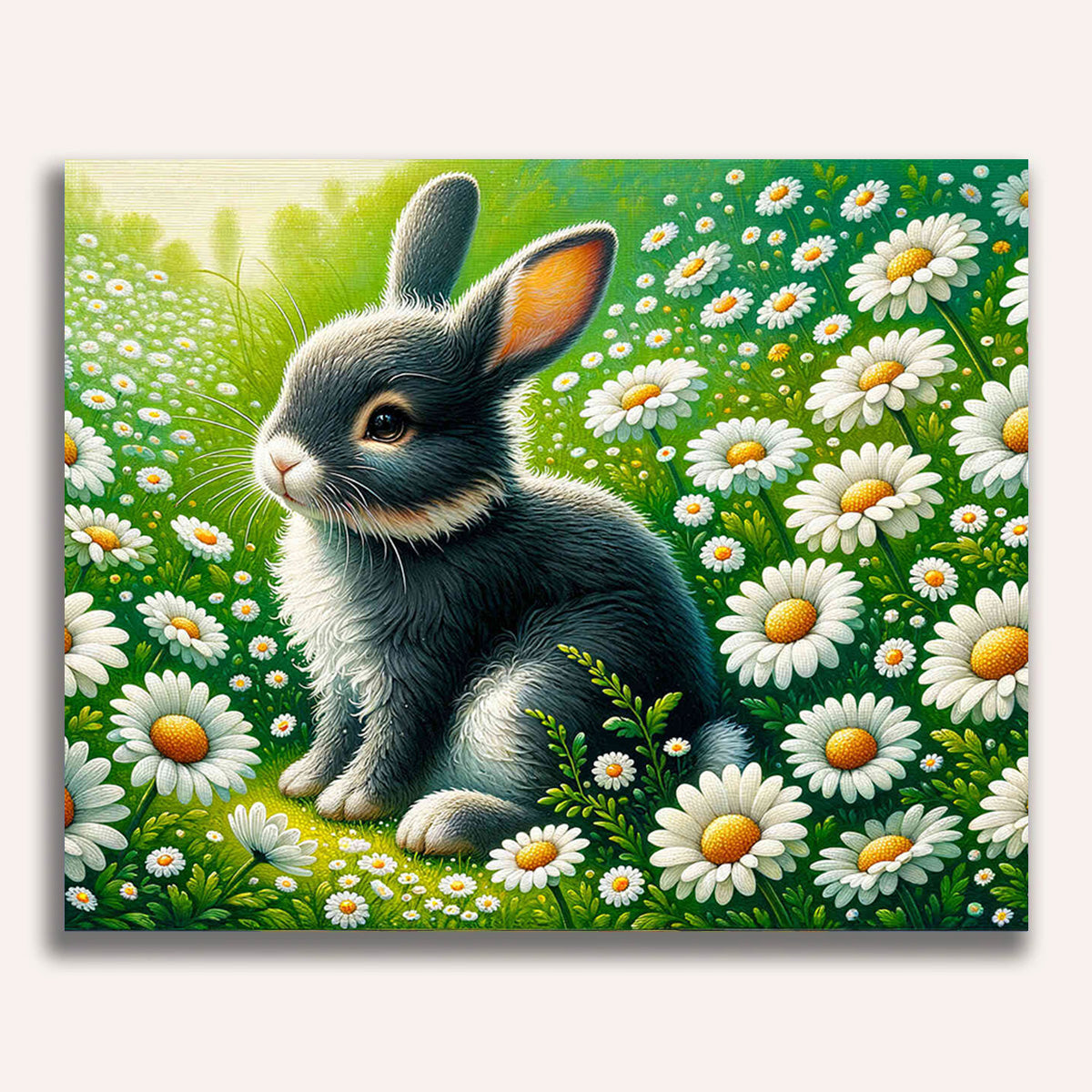 Paint by Numbers - Bunny, Daisy – DIY Paint by Numbers
