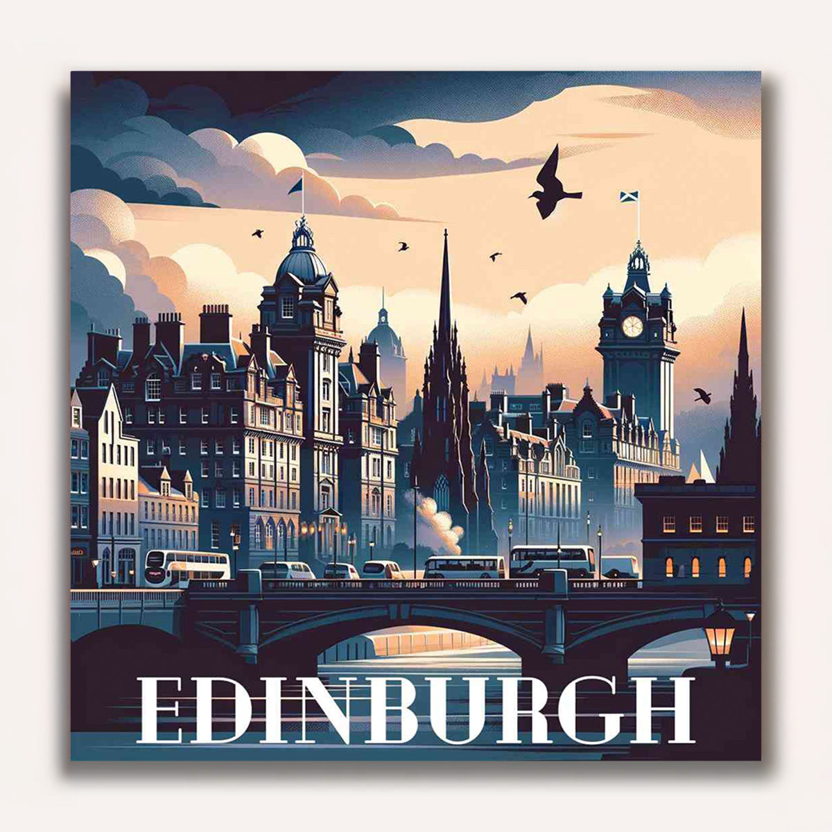 Paint by Numbers - Shadows over Edinburgh Kit – DIY Paint by Numbers