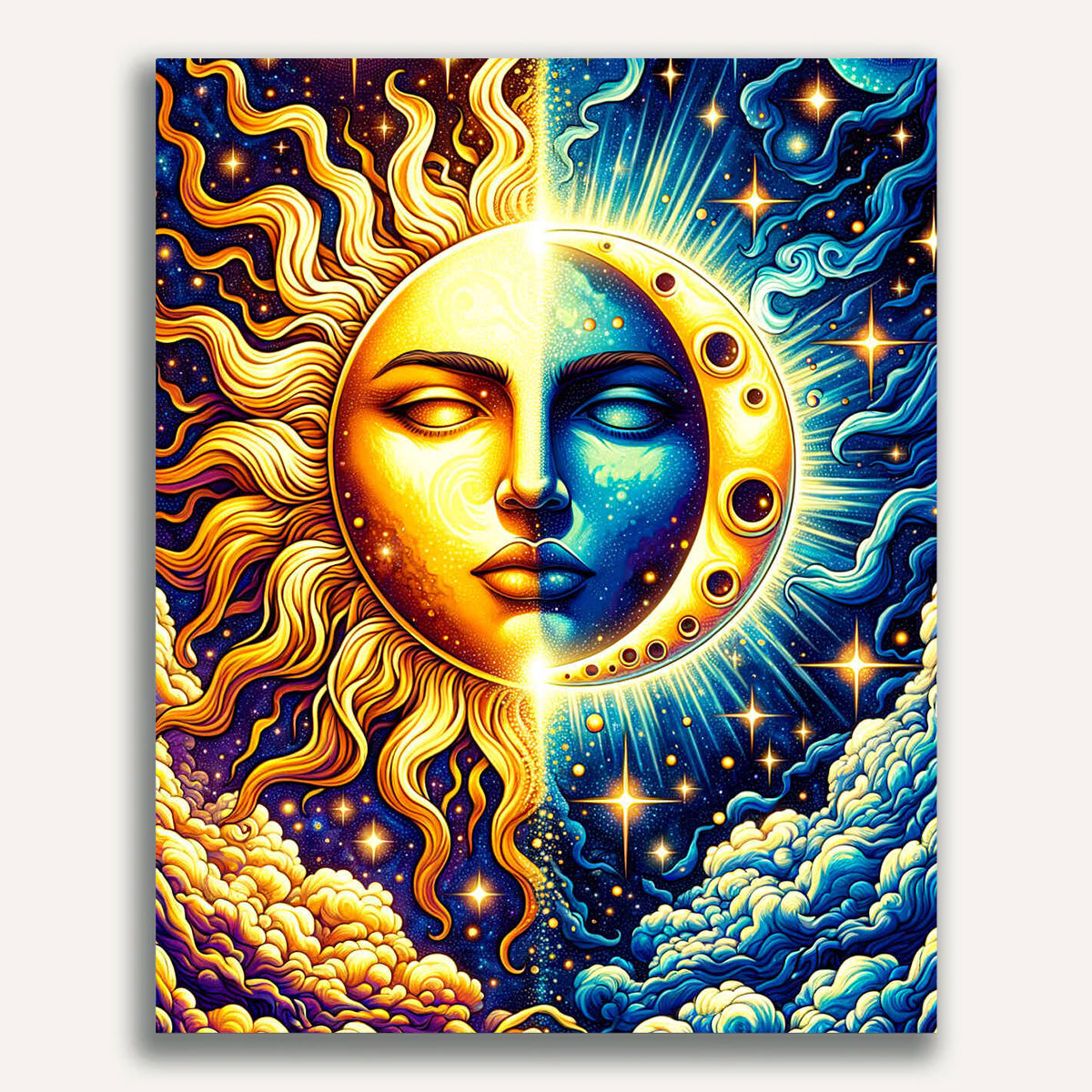 Paint by Numbers - Sun Moon Comic – DIY Paint by Numbers