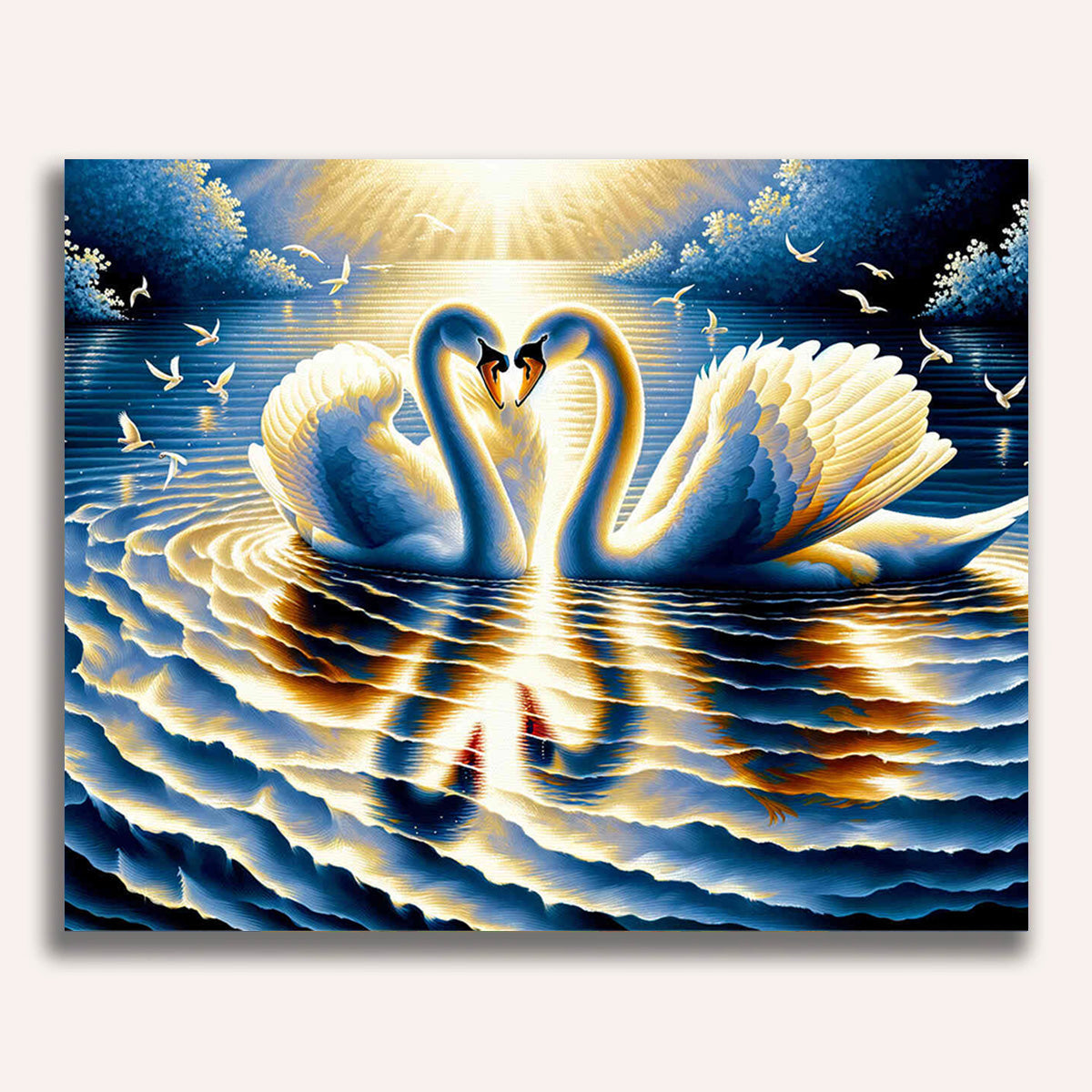 Paint by Numbers - Swan symbiosis – DIY Paint by Numbers