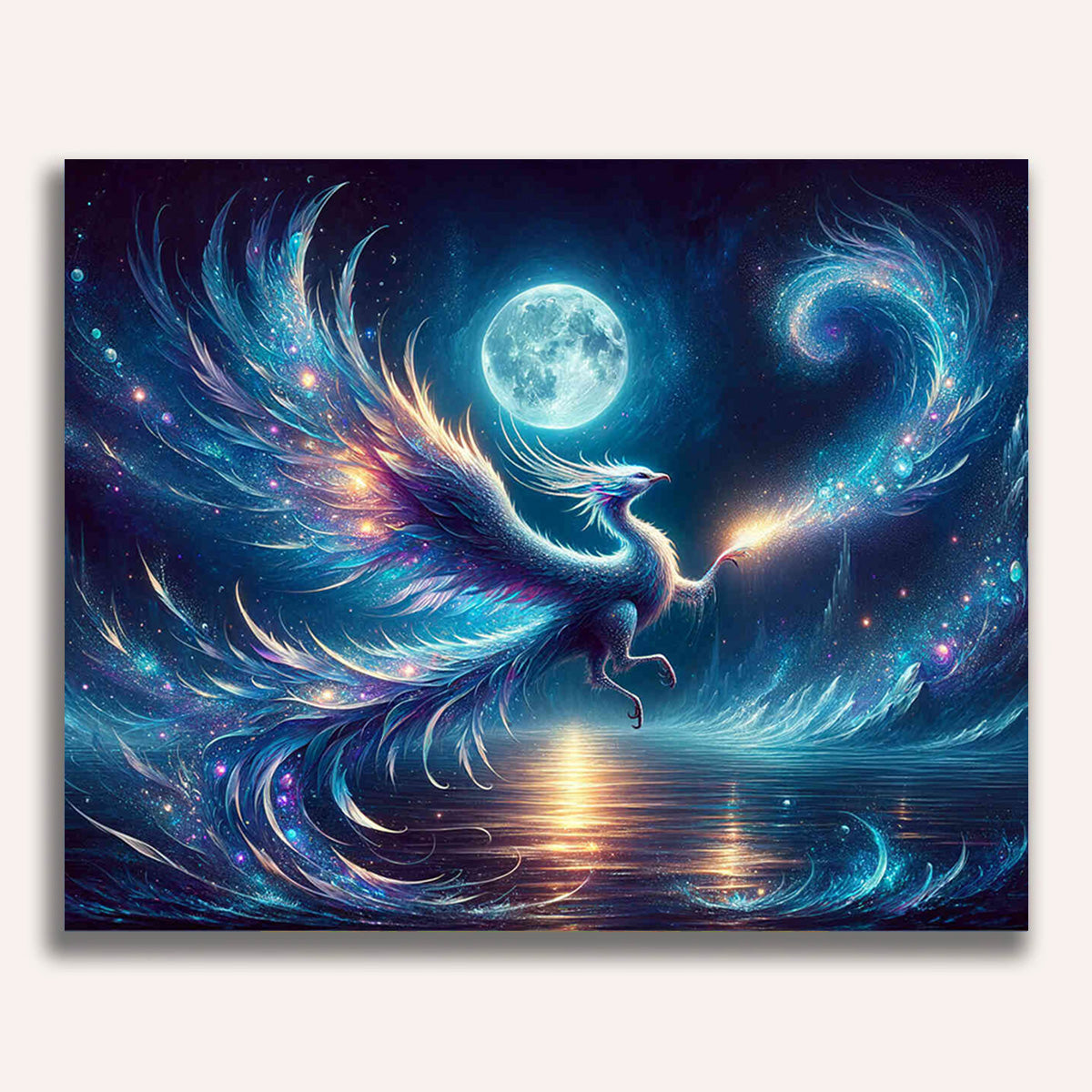 Phoenix in the moonlight - Paint by Numbers – DIY Paint by Numbers