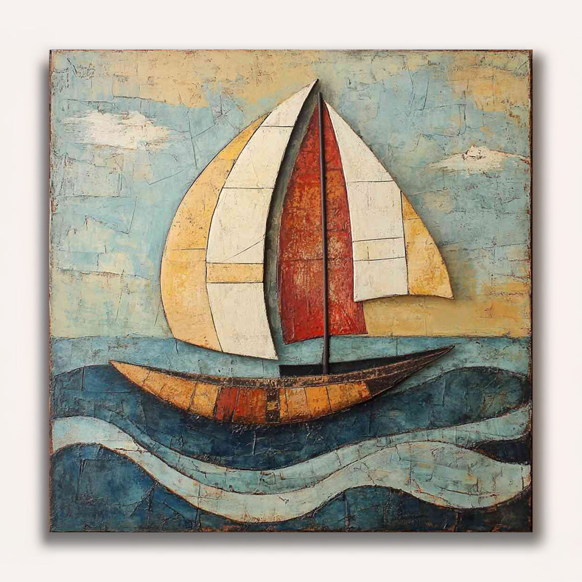 Paint by Numbers - Sails of Freedom, Abstract – DIY Paint by Numbers