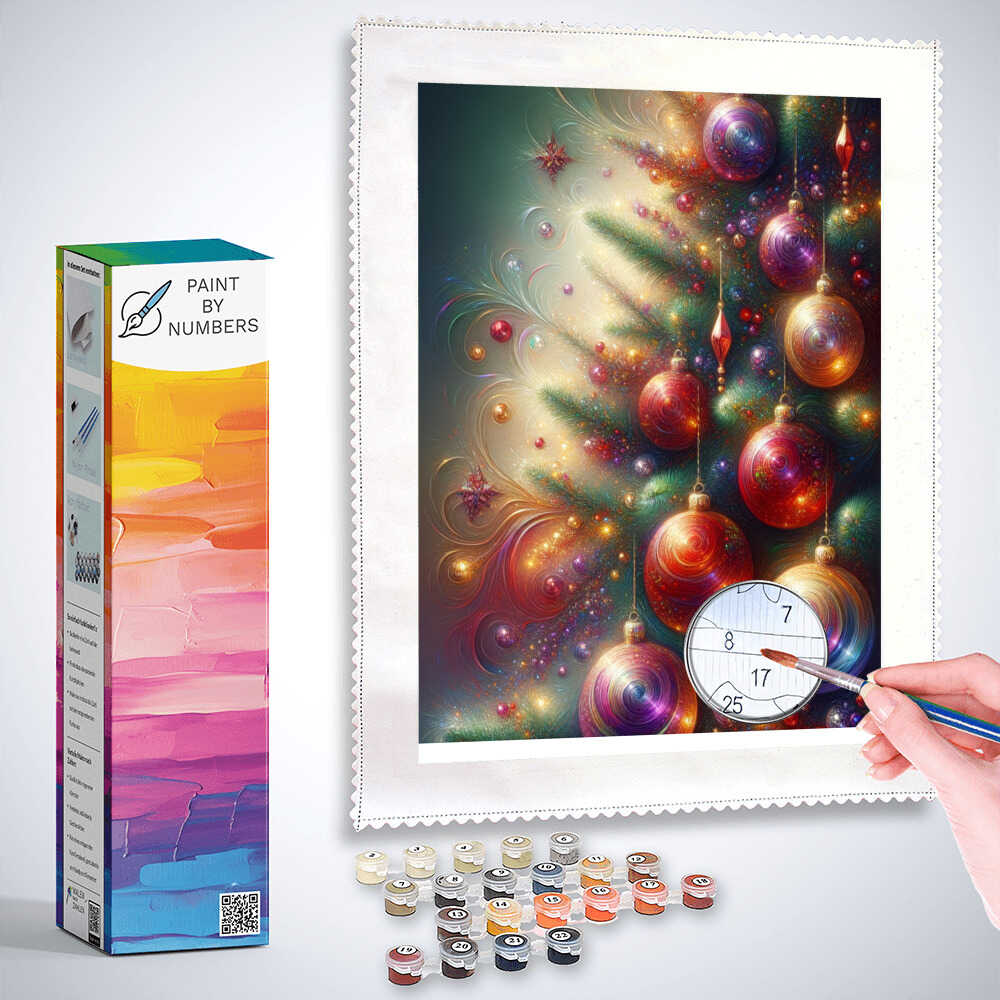 Paint by Numbers - Christmas Tree Ornaments – DIY Paint by Numbers