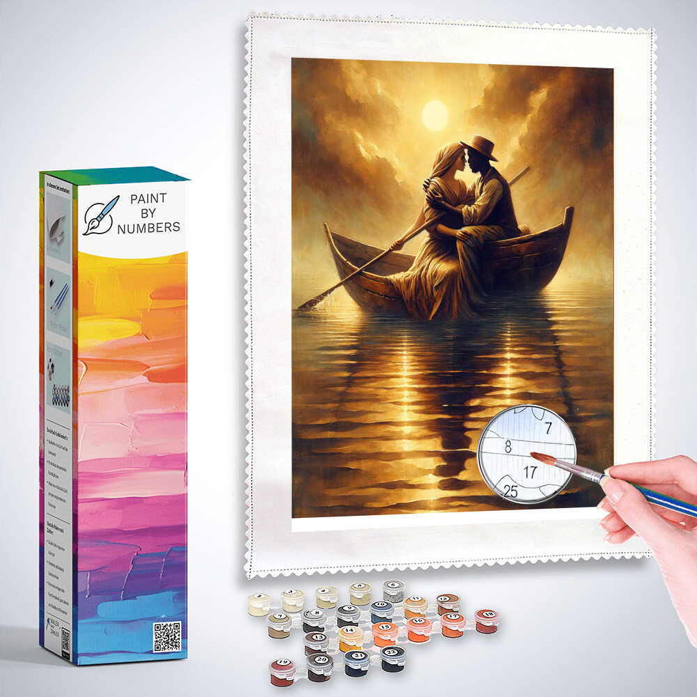 Paint by Numbers - Parchment in the Boat – DIY Paint by Numbers