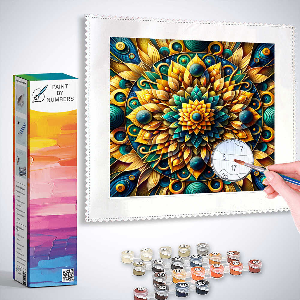Paint by Numbers - Mandala 3D – DIY Paint by Numbers