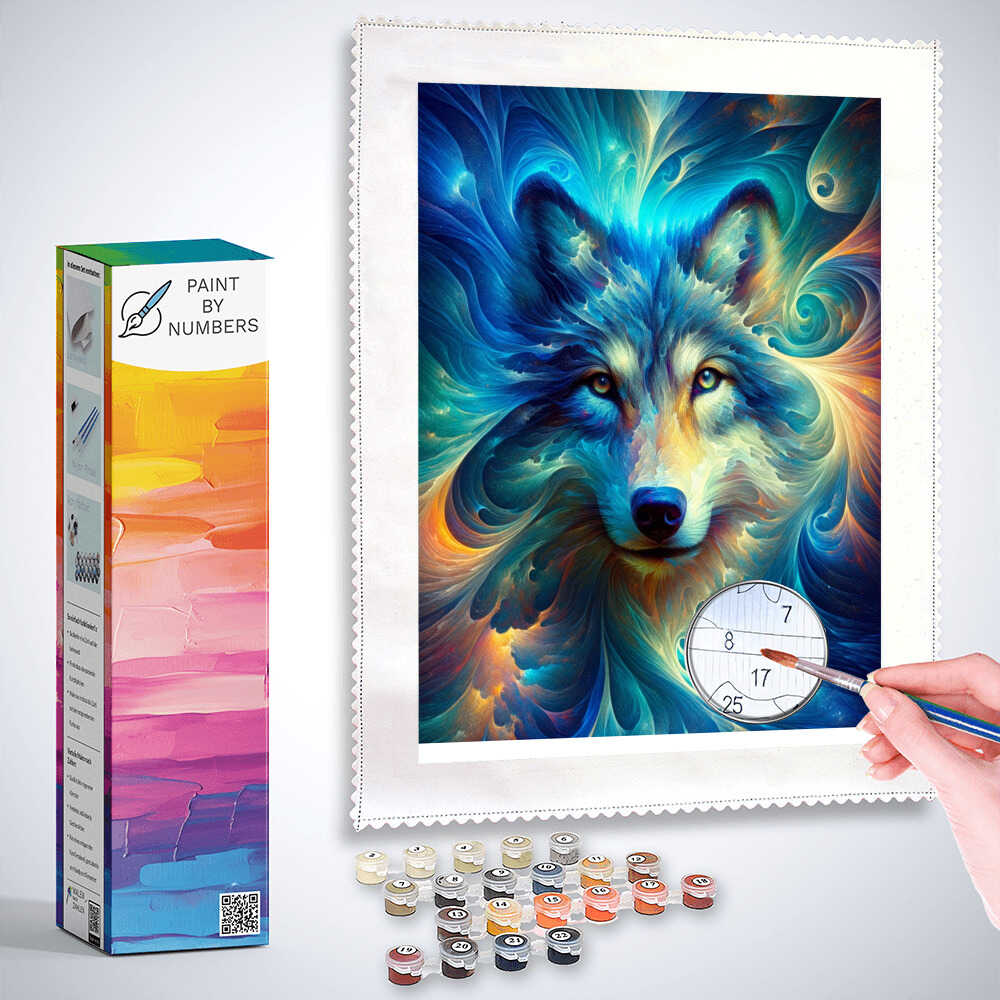 Paint by Numbers - Wolf Paint – DIY Paint by Numbers