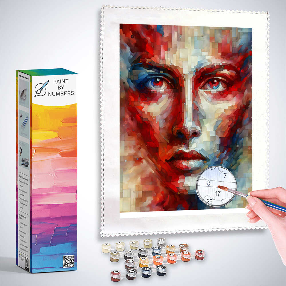 Paint by Numbers - Abstract made up – DIY Paint by Numbers