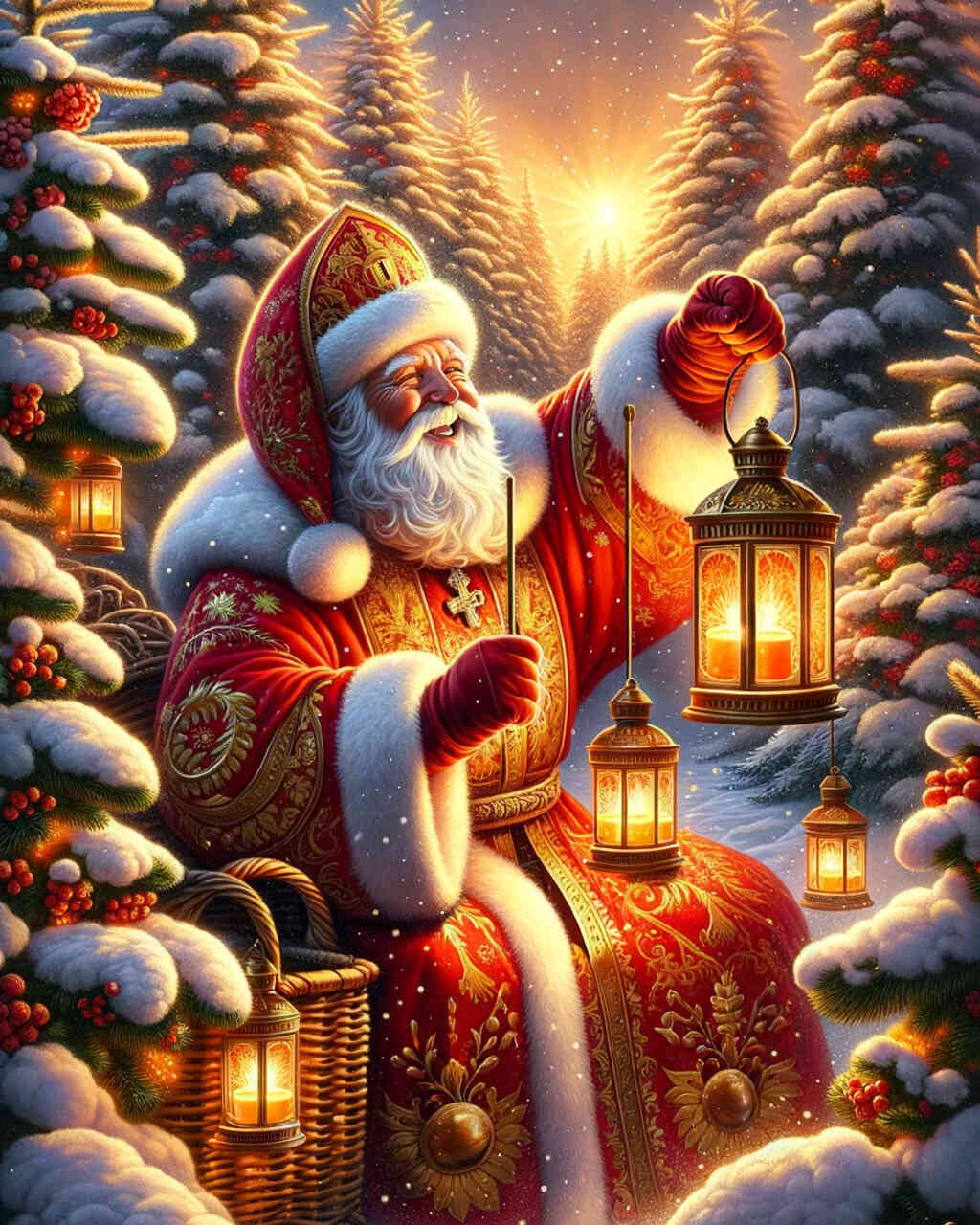 Paint by Numbers - Santa Fall Tree – DIY Paint by Numbers