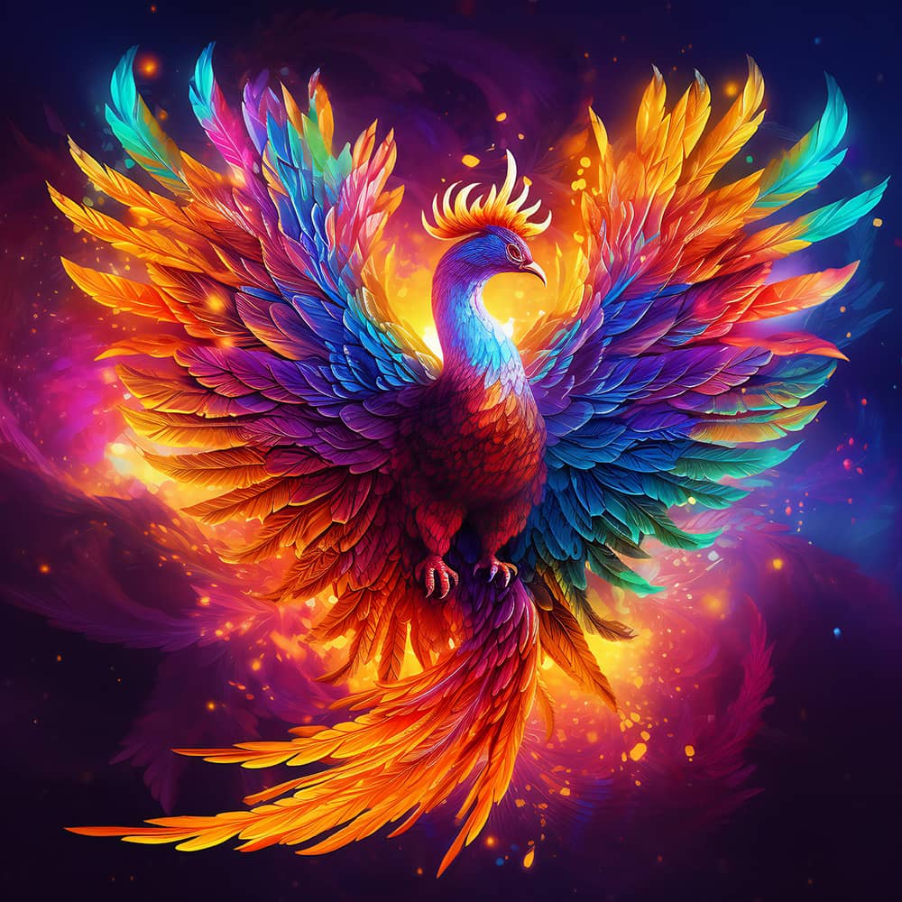 AB Diamond Painting - Magnificent Phoenix – DIY Paint by Numbers