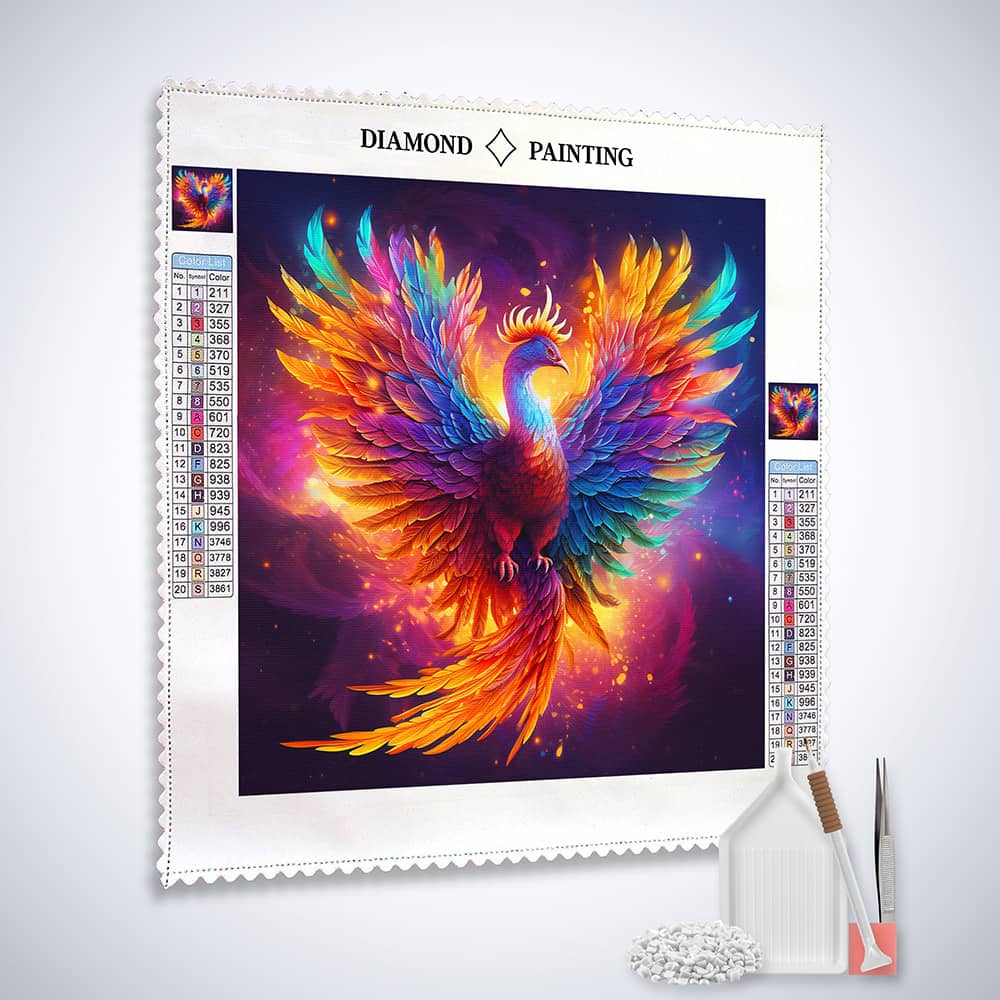 AB Diamond Painting - Magnificent Phoenix – DIY Paint by Numbers