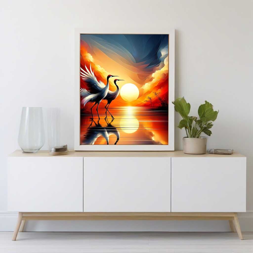 Cranes - Paint by Numbers – DIY Paint by Numbers