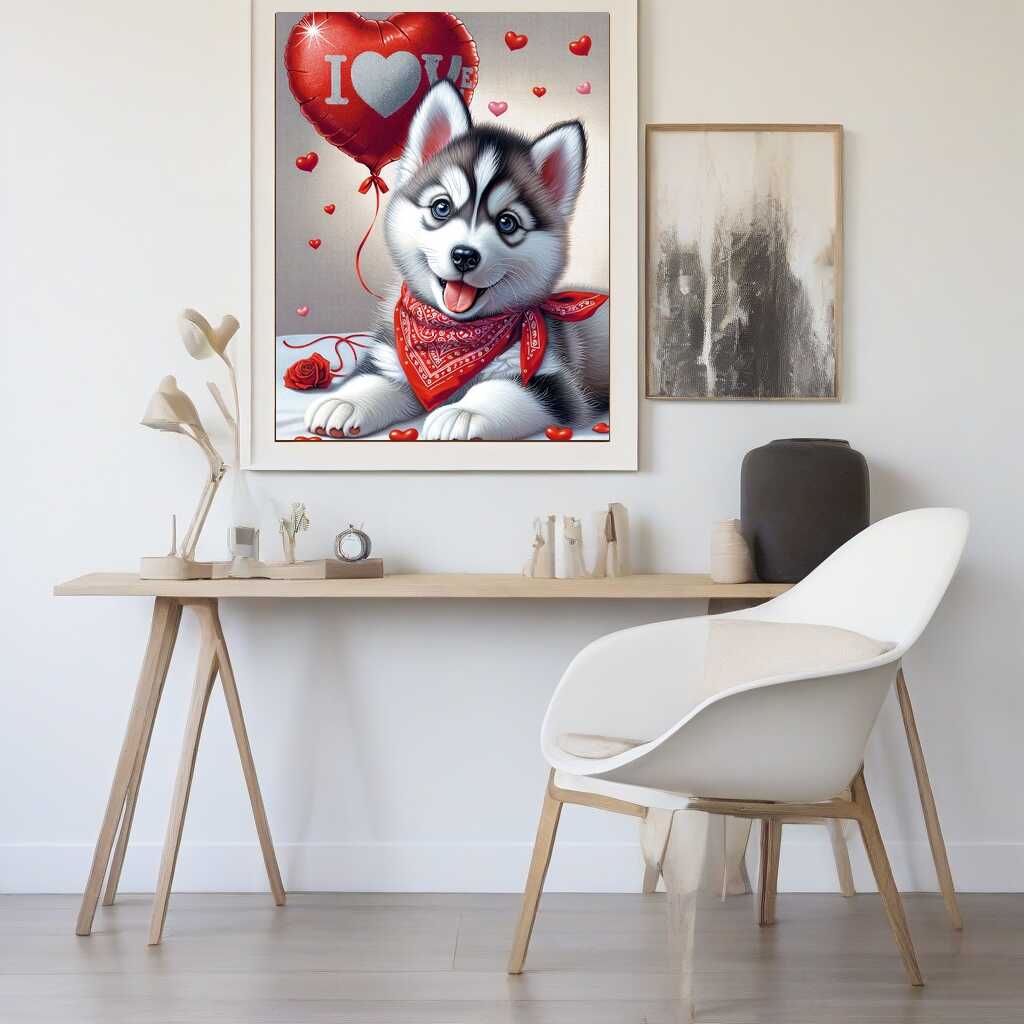 Paint by Numbers - Husky love – DIY Paint by Numbers