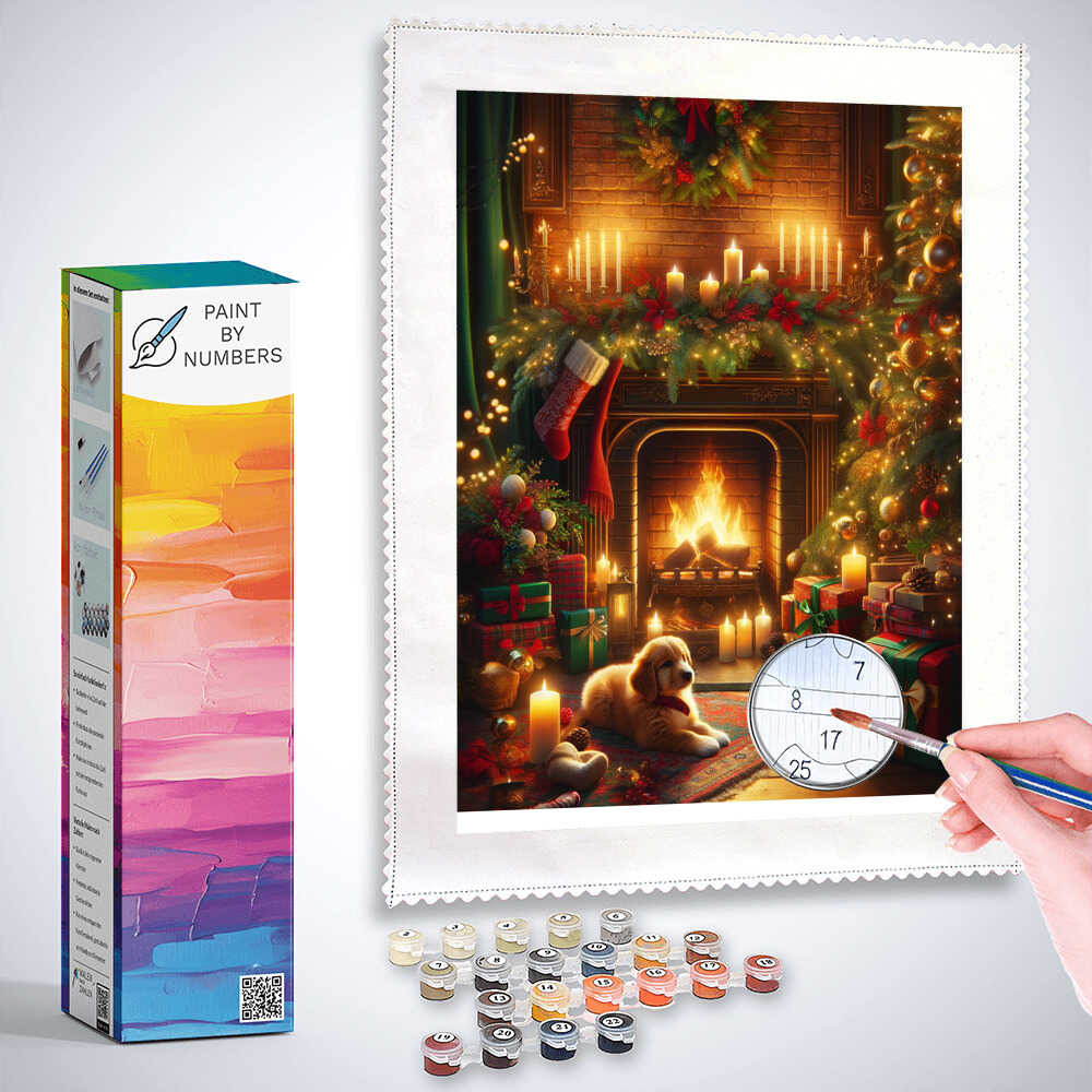 Paint by Numbers - Warming fireplace – DIY Paint by Numbers