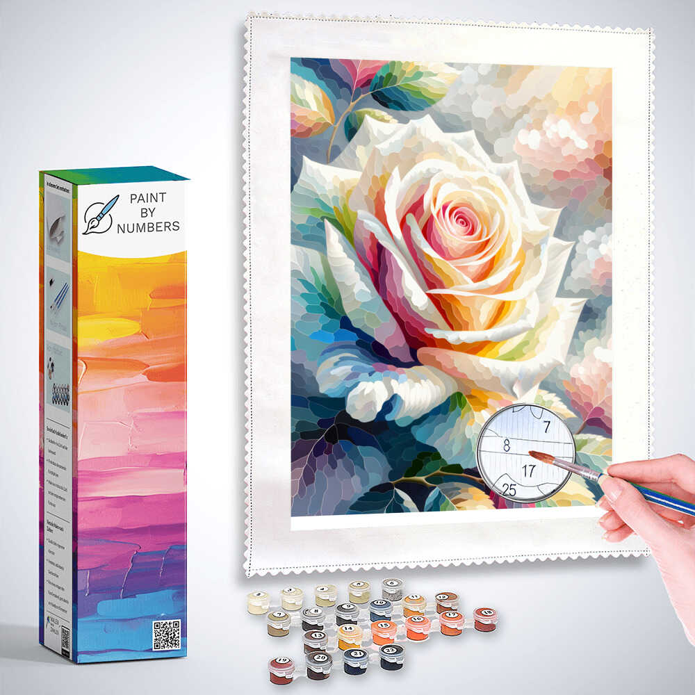 Paint by Numbers - Roses Paint – DIY Paint by Numbers