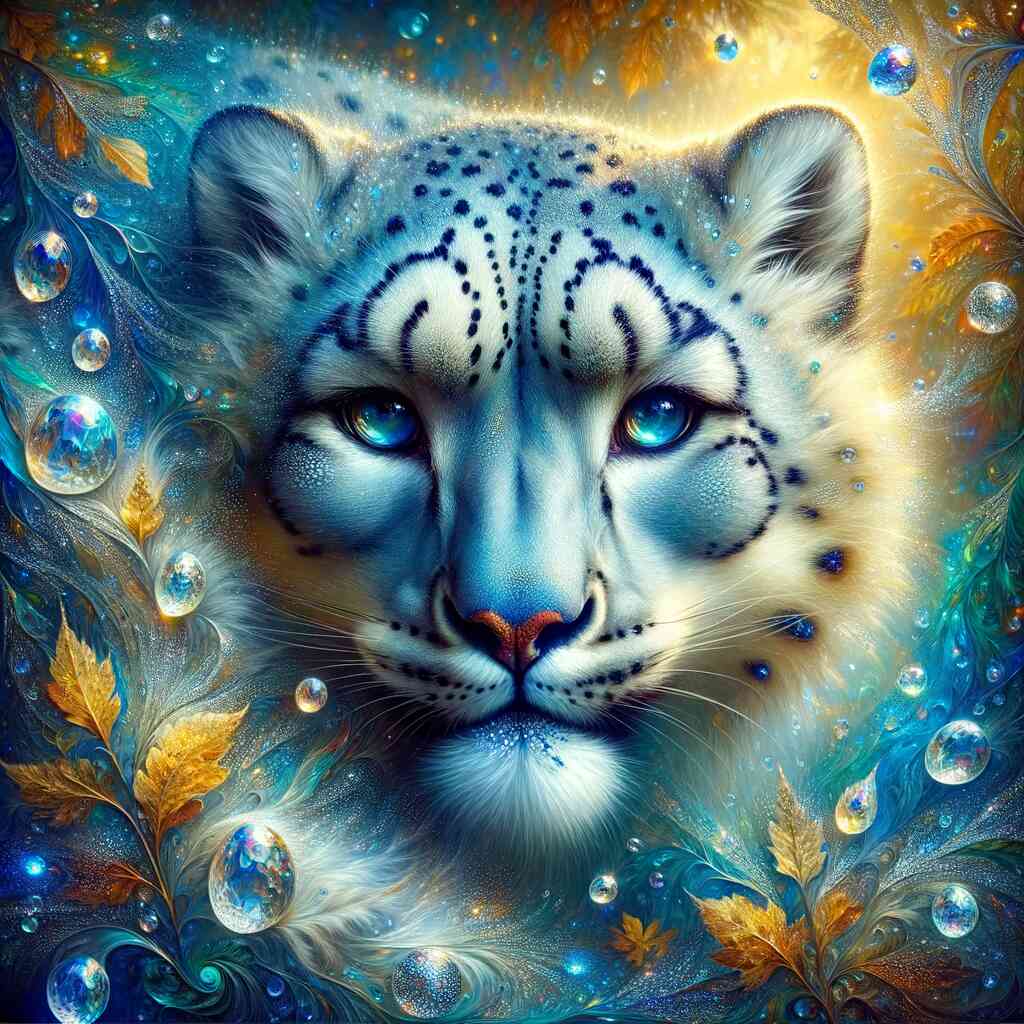 Diamond Painting - Beautiful snow leopardess – DIY Paint by Numbers