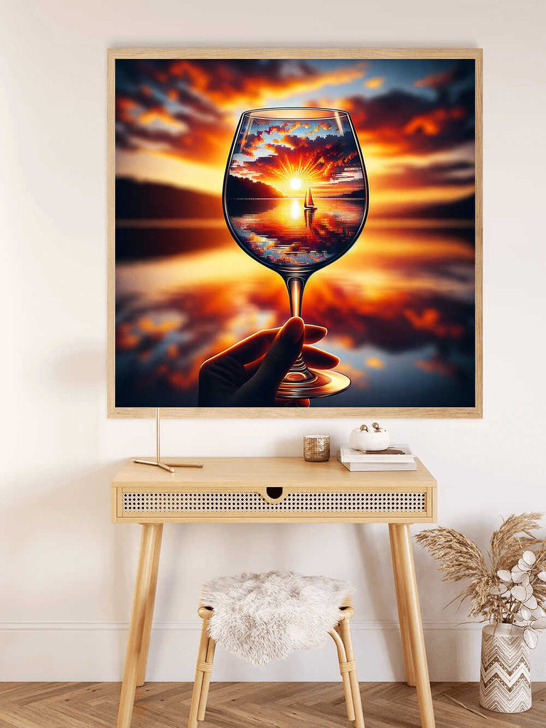 Paint by Numbers - Sunset Through Glass – DIY Paint by Numbers