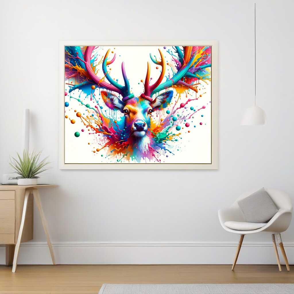 Colorful antlers - Paint by Numbers – DIY Paint by Numbers
