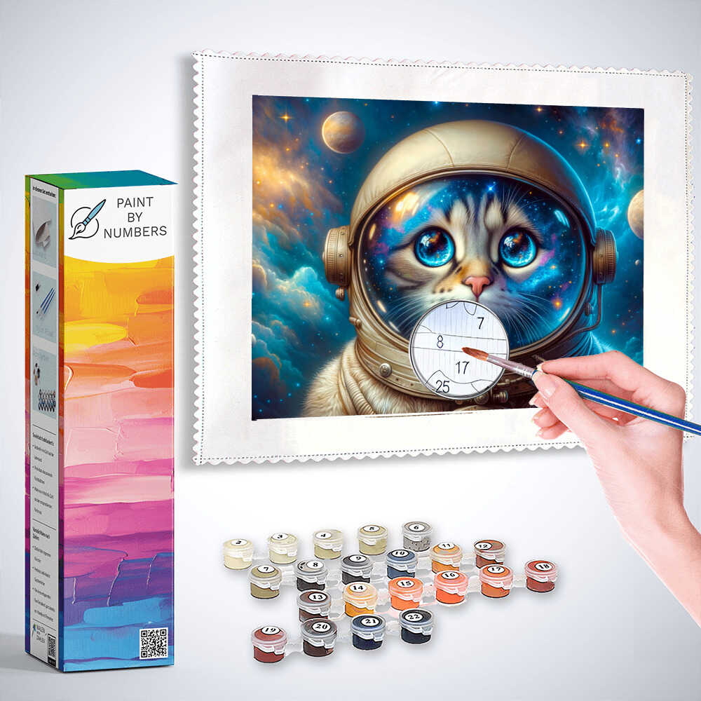 Paint by Numbers - Space Cat – DIY Paint by Numbers