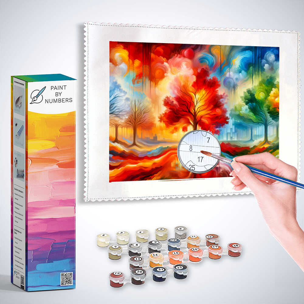 Paint by Numbers - Tree of change – DIY Paint by Numbers