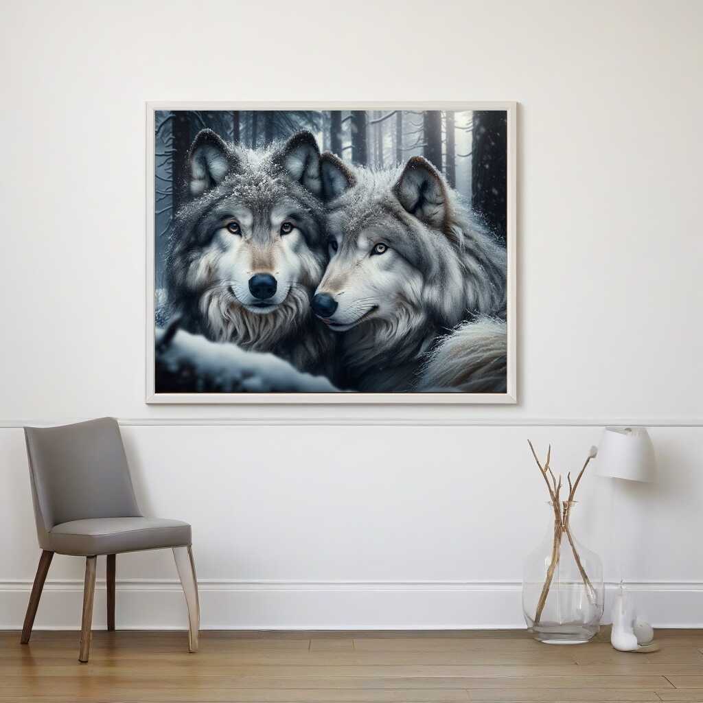 Paint by Numbers - Wolf friendship – DIY Paint by Numbers