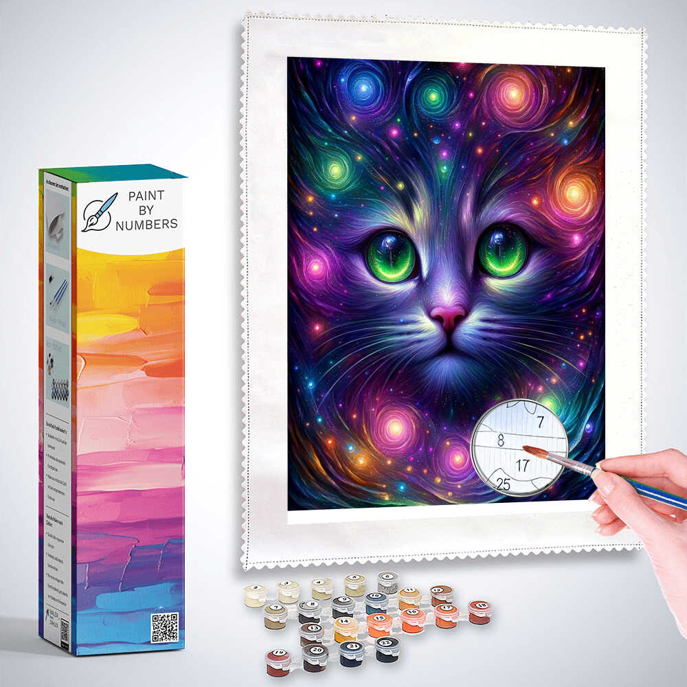 Paint by Numbers - Cat Grune Eyes – DIY Paint by Numbers