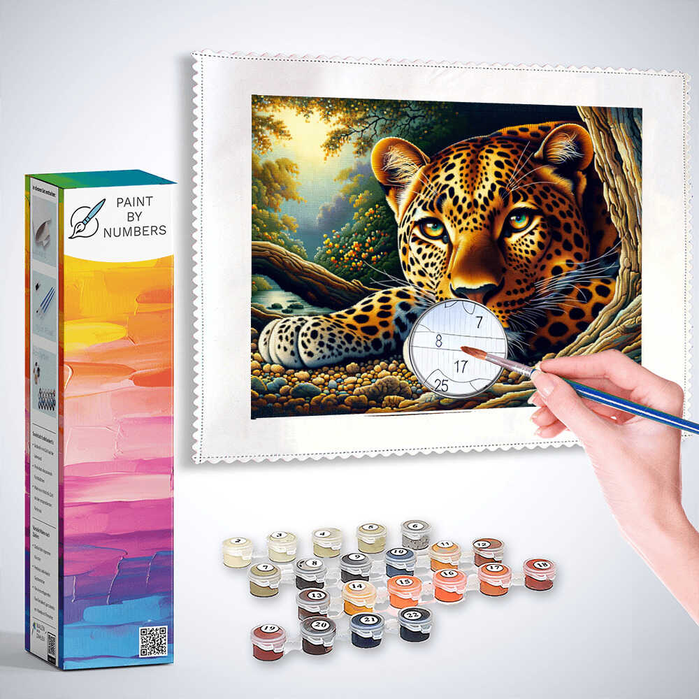 Leopard - Paint by Numbers – DIY Paint by Numbers