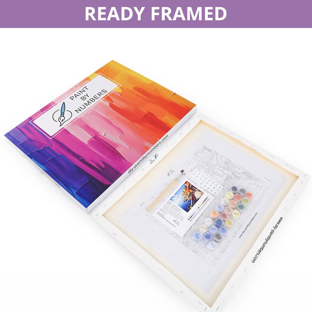 Paint by Numbers - World map, color blots – DIY Paint by Numbers