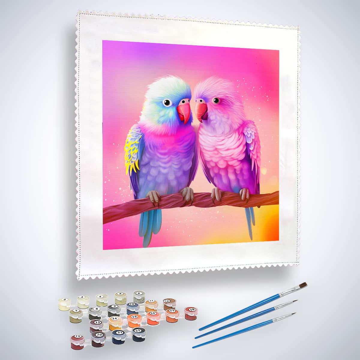 Paint by Numbers - Lovebirds – DIY Paint by Numbers