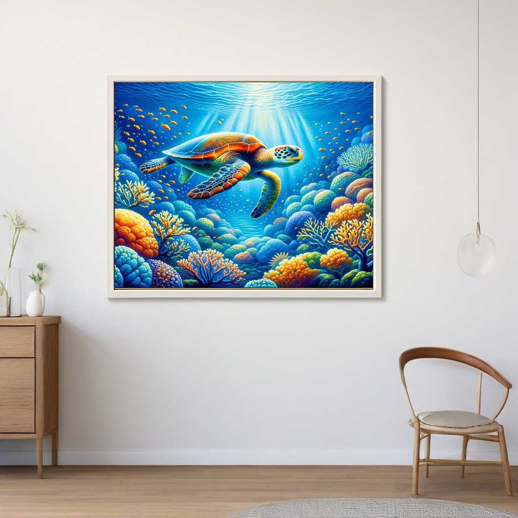 Paint by Numbers - Turtle Coral – DIY Paint by Numbers