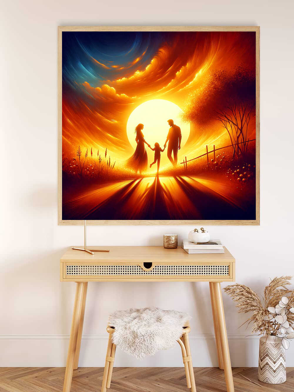 Paint by Numbers - Happy Family Sunset