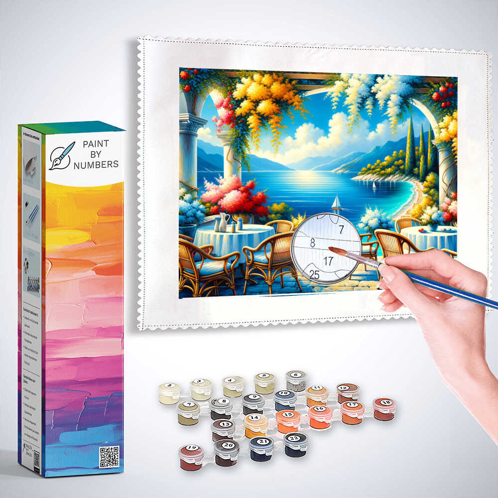 Paint by Numbers - Sea terrace – DIY Paint by Numbers