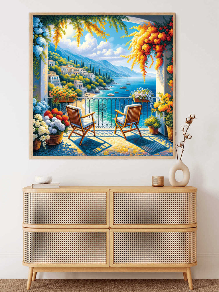 Paint by Numbers - Novelist View of the Sea – DIY Paint by Numbers