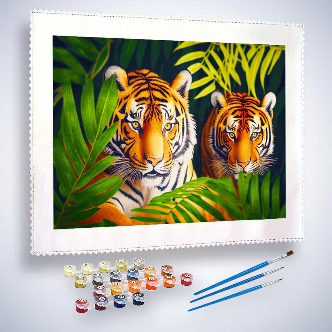 Paint by Numbers - Tiger couple – DIY Paint by Numbers