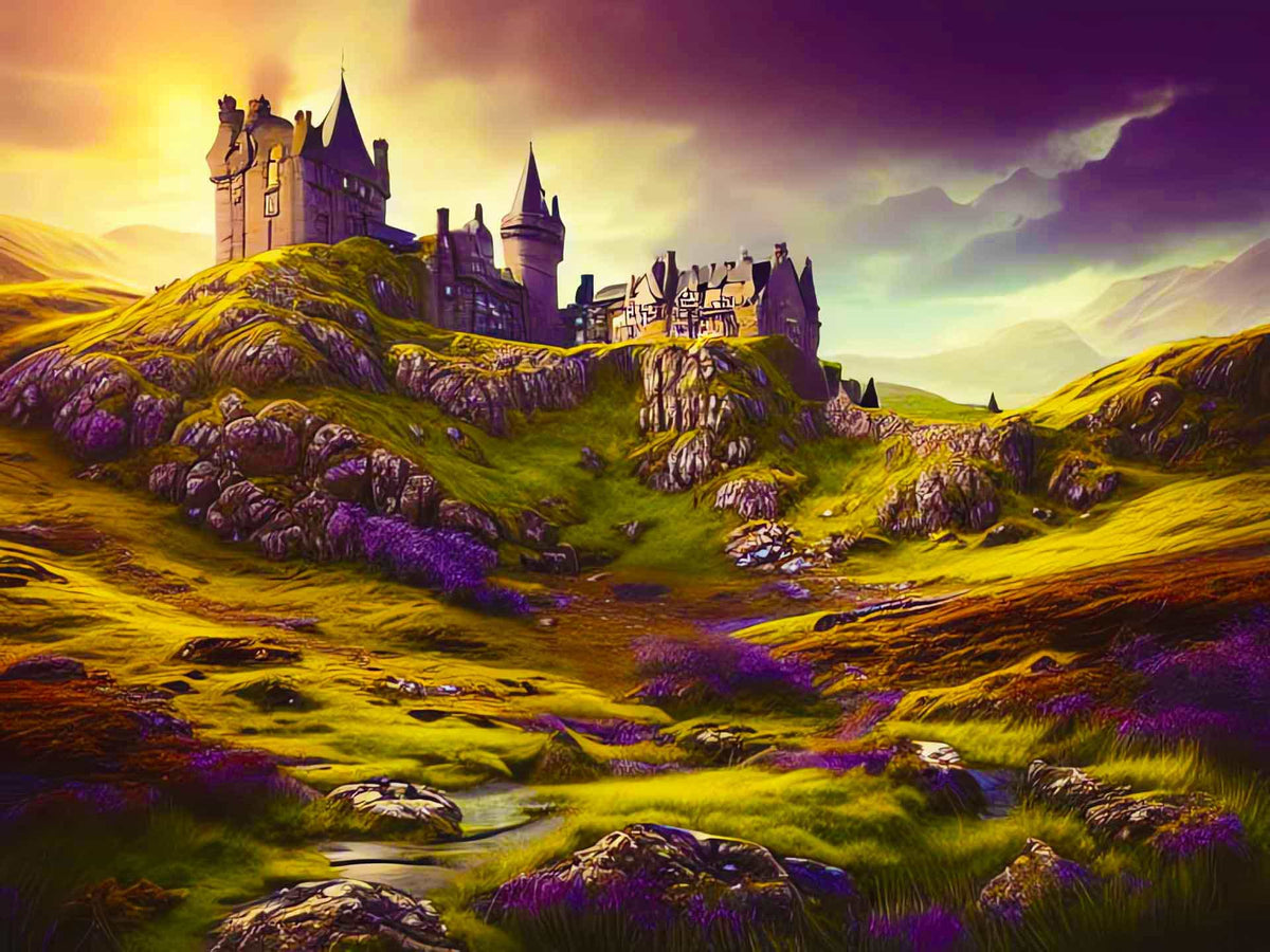 Paint by Numbers - Castle at sunset – DIY Paint by Numbers